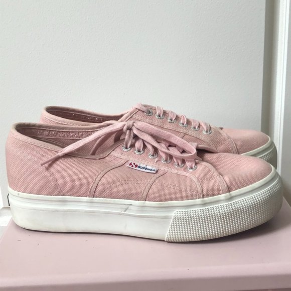 Superga | Shoes | Lowtop Pink Low Platform Supergas | Poshmark